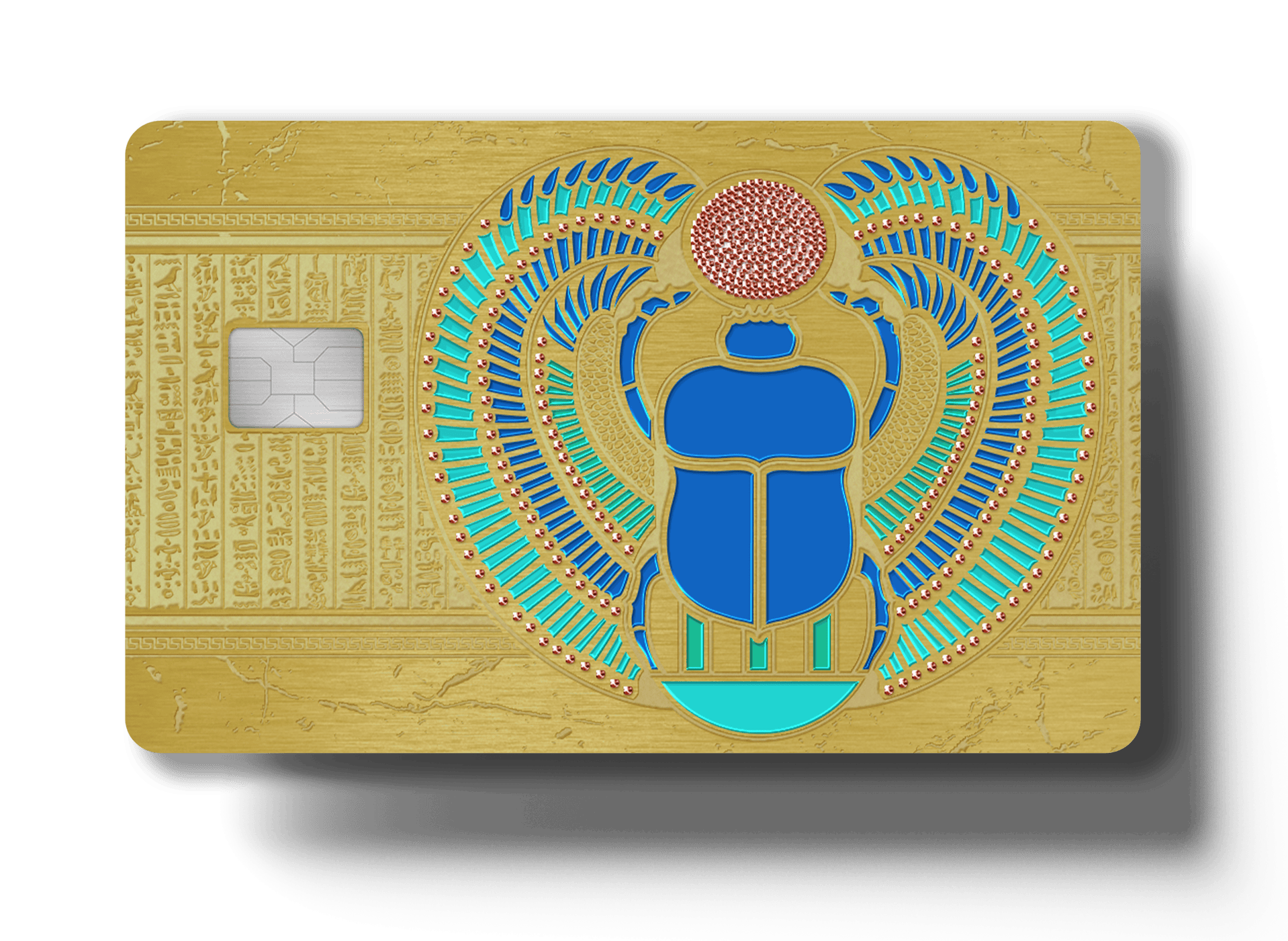 Egyptian Scarab - Lion Card